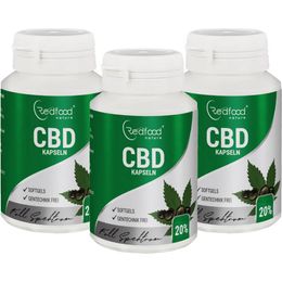 Redfood Angebot* 3 x CBD Kapseln 20%