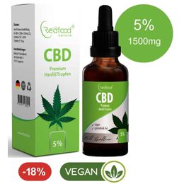 Redfood CBD &Ouml;L 5 % Vollspektrum Hanf &Ouml;l 30ml