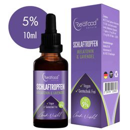 Redfood 5% CBD Schlaftropfen mit Melatonin & Lavendel 10ml