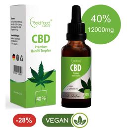 Redfood CBD &Ouml;L 40 % Vollspektrum Hanf &Ouml;l 30ml