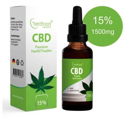 Redfood CBD &Ouml;L 15% Vollspektrum Hanf &Ouml;l 10ml (1500mg)