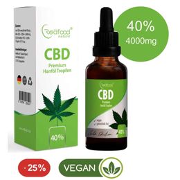 Redfood CBD &Ouml;L 40% Vollspektrum Hanf &Ouml;l 10ml