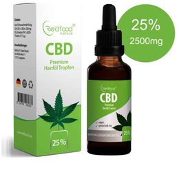 Redfood CBD &Ouml;L 25 % Vollspektrum Hanf &Ouml;l 10ml