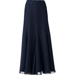 Heine Damen Godetrock aus transparentem Chiffon nachtblau Gr&ouml;&szlig;e 42