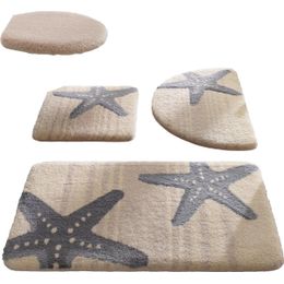 Kleine Wolke unisex Badematte beige-grau Gr&ouml;&szlig;e 70x120 cm - rechteckig
