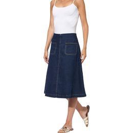Heine Damen Jeansrock in A-Form dark blue Gr&ouml;&szlig;e 50