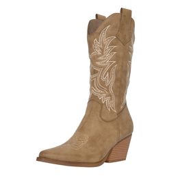 Salinyang Cowboy Boots female Beige size 36
