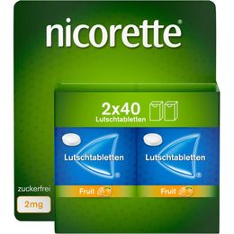 Nicorette Fruit 2 mg Lutschtabletten gepresst 80 St