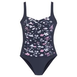 Lascana Badeanzug Damen Gr&ouml;&szlig;e XS/S navy / pink / wei&szlig;