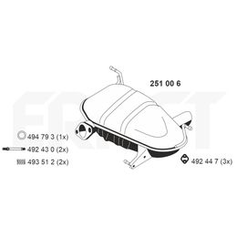 Ernst Endschalld&auml;mpfer 251006 f&uuml;r BMW