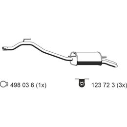 Ernst Endschalld&auml;mpfer 176194 f&uuml;r VAG 074253609BA