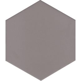 Wellker Fliesen Chiquimula Solid Grey glasiert matt Rundkante 21,5x25 cm St&auml;rke 9 mm, 1 Pack g&uuml;nstig
