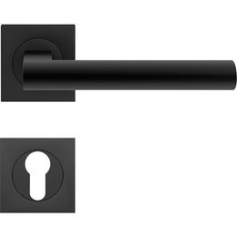 Karcher T&uuml;rgriff-Garnitur Madeira ER45Q Kosmos Schwarz T&uuml;rklinke, Profilzylinder