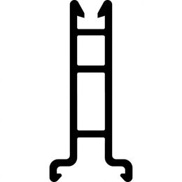 thyssenkrupp ALWO Thermosprosse Mitteldistanzprofil Montageprofil, 32 mm, 4000 mm