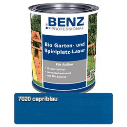 BENZ PROFESSIONAL Bio Garten- & Spielplatz-Lasur Holzschutzmittel, 0,75 l, Capriblau