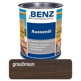 BENZ PROFESSIONAL Aussen&ouml;l Holzschutzmittel, 0,75 l, Graubraun