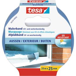 Tesa Malerband Au&szlig;en 25 m Kreppband, 25 mm
