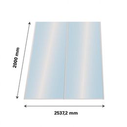 thyssenkrupp Lexan Thermoclear Plus Stegplatten Sets Polycarbonatplatte klar 16 mm, 2 m, 1200 mm breite Stegplatten,2,54 m