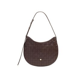 DuDu Hispani Schultertasche Leder 32 cm in coffee brown | Gr.: onesize