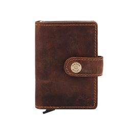 Green Burry Greenburry Vintage Geldb&ouml;rse RFID Schutz Leder 7.5 cm in brown | Gr.: onesize