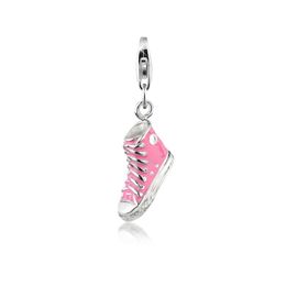 NENALINA Charm 925 Sterling Silber Schuh in Rosa | Gr.: onesize