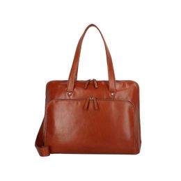 Leonhard Heyden Cambridge Schultertasche Leder 41 cm Laptopfach in cognac | Gr.: onesize