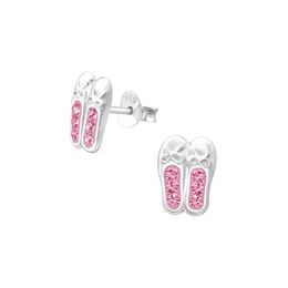 schmuck23 Ohrringe 925 Silber Ballettschuhe in Pink | Gr.: onesize