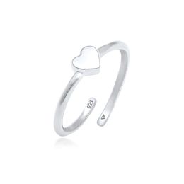 Elli Ring 925 Sterling Silber Herz in Silber | Gr.: onesize