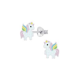 schmuck23 Silber Ohrringe 925 Einhorn 0,7 cm x 0,8 cm | Gr.: onesize