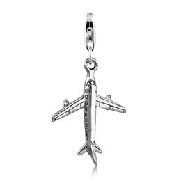 NENALINA Charm 925 Sterling Silber Flugzeug in Silber | Gr.: onesize