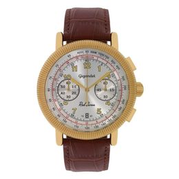 Gigandet Quarzuhr Chronograph "RED BARON IV" in Braun/Gold/Silber | Gr.: onesize