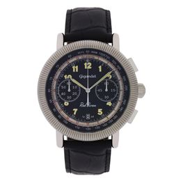 Gigandet Quarzuhr Chronograph "RED BARON IV" in Schwarz/Silber | Gr.: onesize