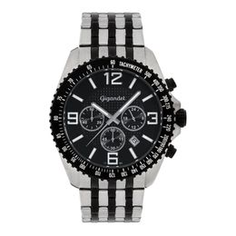 Gigandet Quarzuhr Chronograph "FAST TRACK" in Silber/Schwarz | Gr.: onesize
