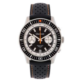 Gigandet Quarzuhr Chronograph "SPEED TIMER" in Schwarz/Silber | Gr.: onesize