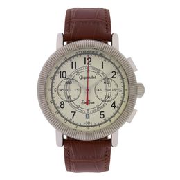 Gigandet Quarzuhr Chronograph "RED BARON IV" in Braun/Silber/Beige | Gr.: onesize