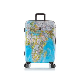 Heys Black Camo 4 Rollen Trolley M 66 cm mit Dehnfalte in world map | Gr.: onesize