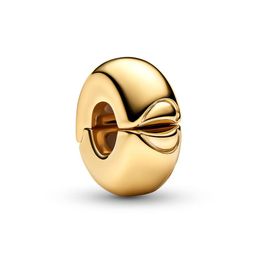 Pandora Clip-Charm Rund Goldfarben | Gr.: onesize