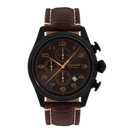 Gigandet Quarzuhr Chronograph "TIMELESS" in Braun/Schwarz | Gr.: onesize