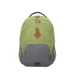 Travelite Basic Rucksack 45 cm Laptopfach in karo gr&uuml;n | Gr.: onesize