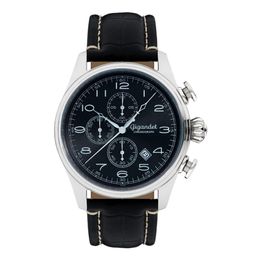 Gigandet Quarzuhr Chronograph "TIMELESS" in Schwarz/Silber | Gr.: onesize