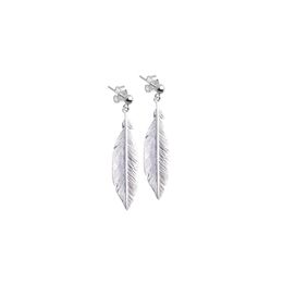 SILBERKETTEN-STORE 925 Silber Ohrstecker "Feder" | Gr.: onesize