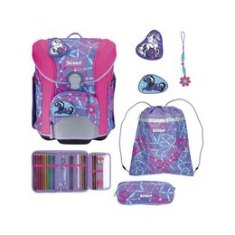 Scout Micro Schulranzen-Set 4-tlg.Pony Love in lila | Gr.: onesize