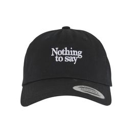 Mister Tee Nothing To Say Wooly Combed Cap in black | Gr.: onesize
