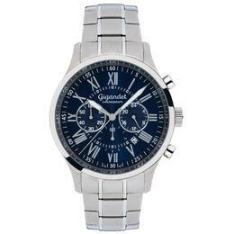 Gigandet Quarzuhr Chronograph "VERNISSAGE" in Silber/Blau | Gr.: onesize
