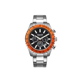 Gigandet Quarzuhr Chronograph "CHRONO KING" in Silber/Orange/Schwarz | Gr.: onesize