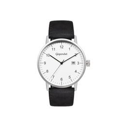Gigandet Quarzuhr Herrenuhr "MINIMALISM" in Schwarz/Silber | Gr.: onesize