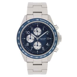 Gigandet Quarzuhr Chronograph "RACETRACK" in Silber/Blau | Gr.: onesize