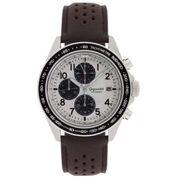 Gigandet Quarzuhr Chronograph "RACETRACK" in Braun/Silber/Schwarz | Gr.: onesize