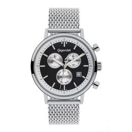 Gigandet Quarzuhr Chronograph "CLASSICO" in Silber/Schwarz | Gr.: onesize