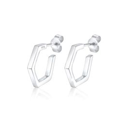 Elli Ohrringe 925 Sterling Silber Geo, Hexagon in Silber | Gr.: onesize